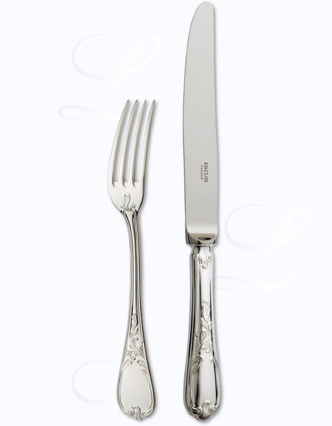 Ercuis Du Barry cutlery in silverplated at Besteckliste