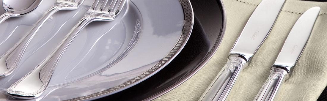 Christofle cutlery, table accessories, dinnerware, living and glassware